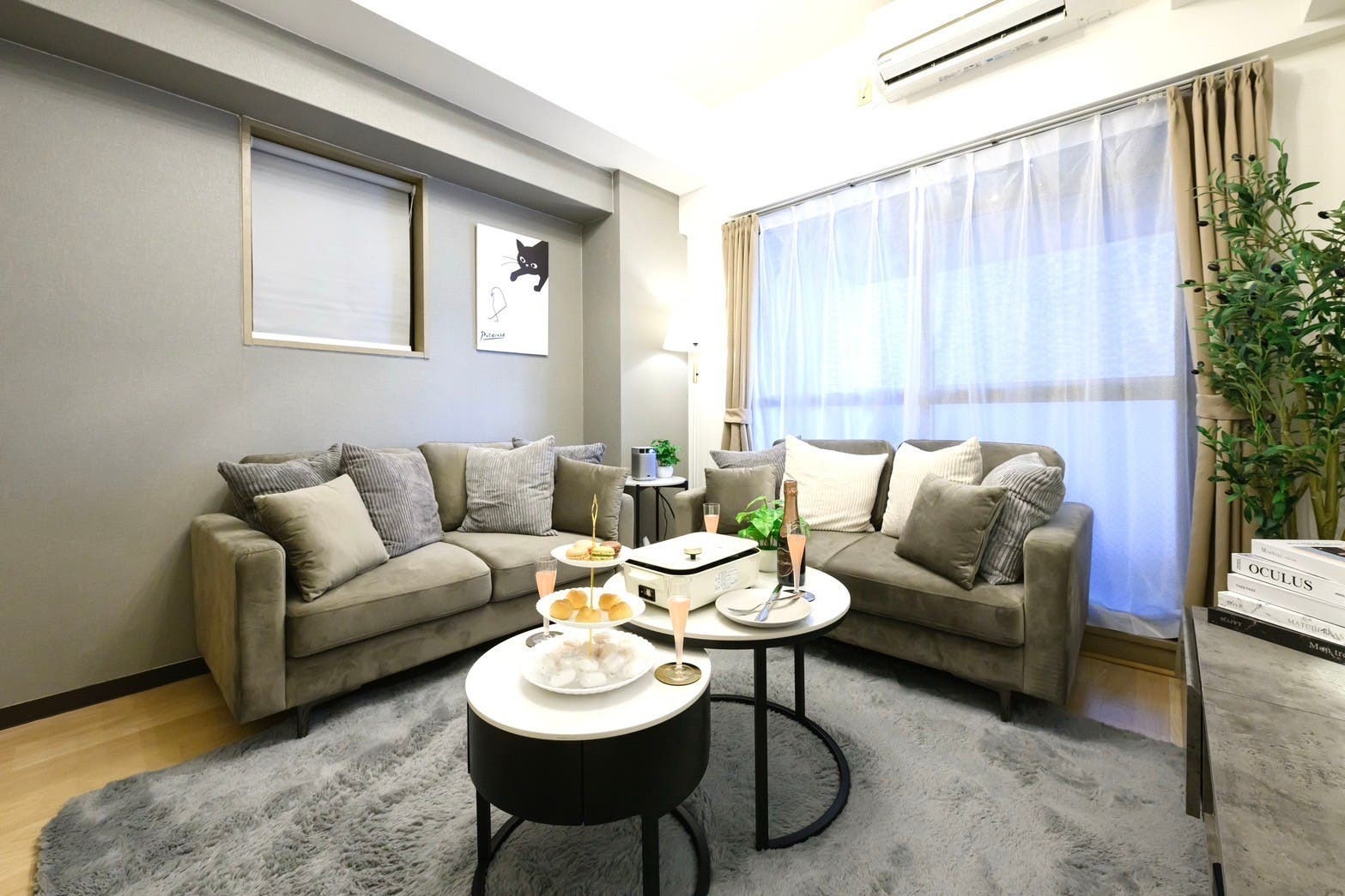 ✨新規オープン🎉✨梅田すぐ🎀✨北欧モダン×おうちシアター🤍隠れ家デート💕大迫力84㌅🎬🎮✨の写真5