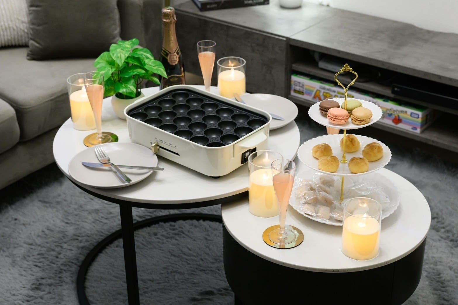 ✨新規オープン🎉✨梅田すぐ🎀✨北欧モダン×おうちシアター🤍隠れ家デート💕大迫力84㌅🎬🎮✨の写真8