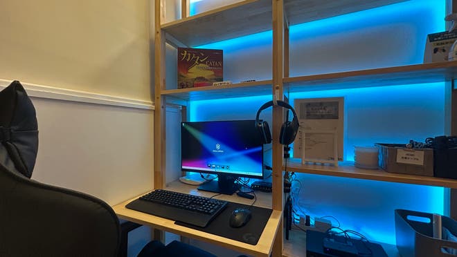 ■E:【女子会💗・推し活🌟・個室でeスポーツ🎮】90インチのプロジェクター📸とハイスペックPC💻完備の完全個室✨最大7名の写真9