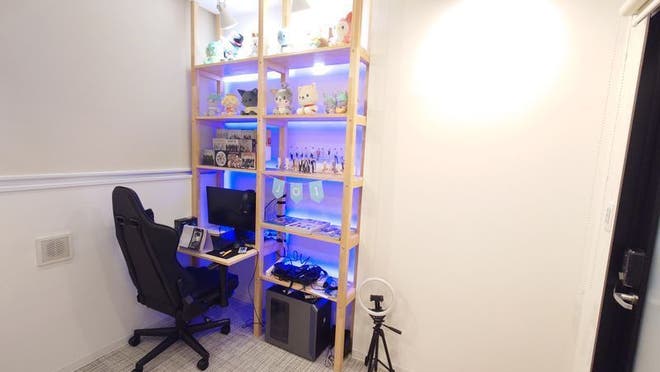 ■E:【女子会💗・推し活🌟・個室でeスポーツ🎮】90インチのプロジェクター📸とハイスペックPC💻完備の完全個室✨最大7名の写真7