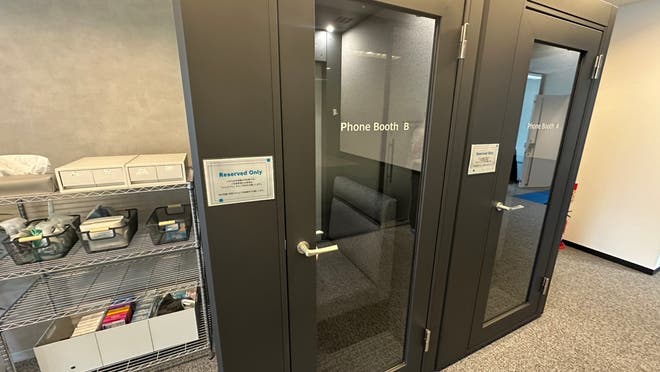 【芝浦ふ頭から徒歩3分】フォンブースB⭐無料Wi-Fi⭐テレワークやオンライン会議に最適◎の写真6