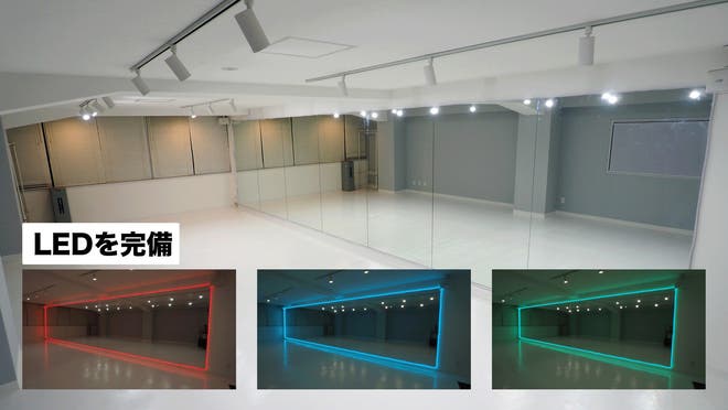 レッスンに最適✨バレエバー・更衣スペース完備!広々50㎡✨2500円/時間の写真22