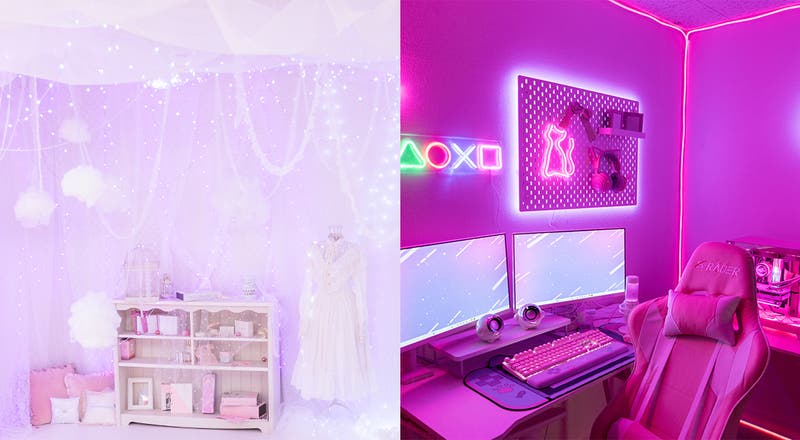 かわいいイルミネーション、女子ゲーミング部屋で可愛い撮影、MVやポートレートやコスプレ、オフ会や女子会、本人不在の誕生日会も！