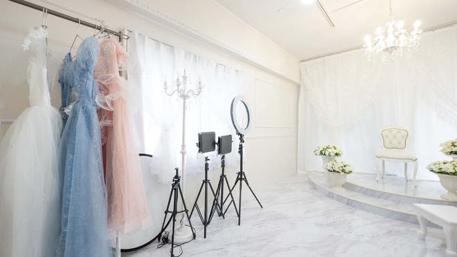 新規OPEN🎀The Wedding名古屋👗🏰SNSで話題❣️姫系撮影スタジオ|生誕祭|ポートレート|推し活|配信|商用利用の写真9