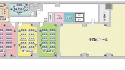 新横浜ホール(第五会議室)新横浜駅徒歩3分/ Wi-Fi(光回線)、プロジェクター備品無料!< 換気可>の写真5