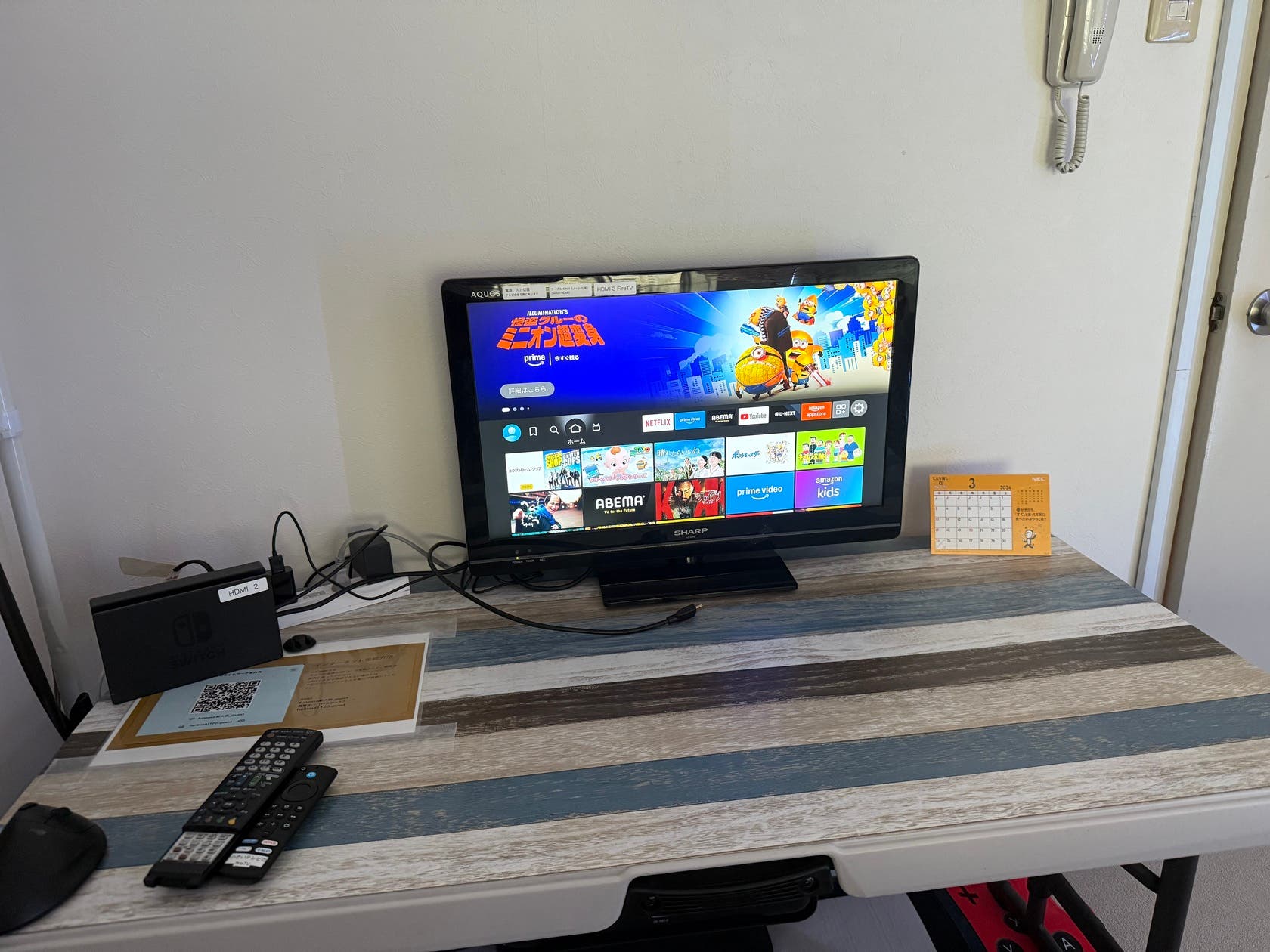 クリスマスツリー設置しました⭐️110インチプロジェクターで動画が見放題🎞️✨新大阪駅徒歩5分🏠🎉の写真15