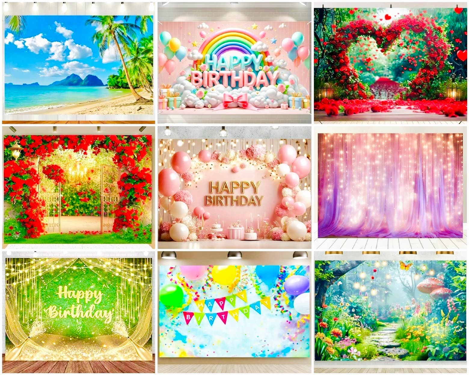 🌙背景布✨30種類以上スタンド付き貸し出し🤍の画像1