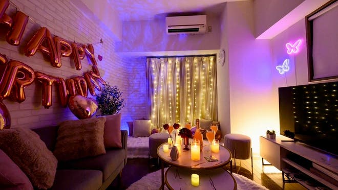 〈梅田すぐ🚶〉オトナの隠れ家💓女子会・本気デートで選ばれる映えスポット🤍ヒカリの幻想空間🦋💫マットレスでゴロゴロ〜🎶の写真1