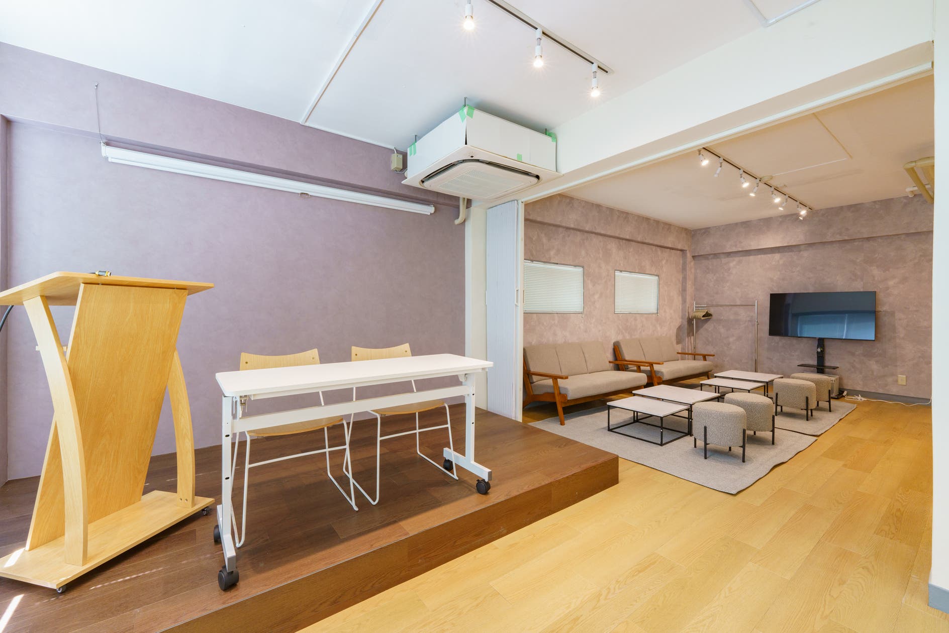 御茶ノ水駅7分✨席数76⭕️控室/飲食可/100㌅画面/ゴミ処理/会議/懇親会/歓送迎会/セミナーの写真13