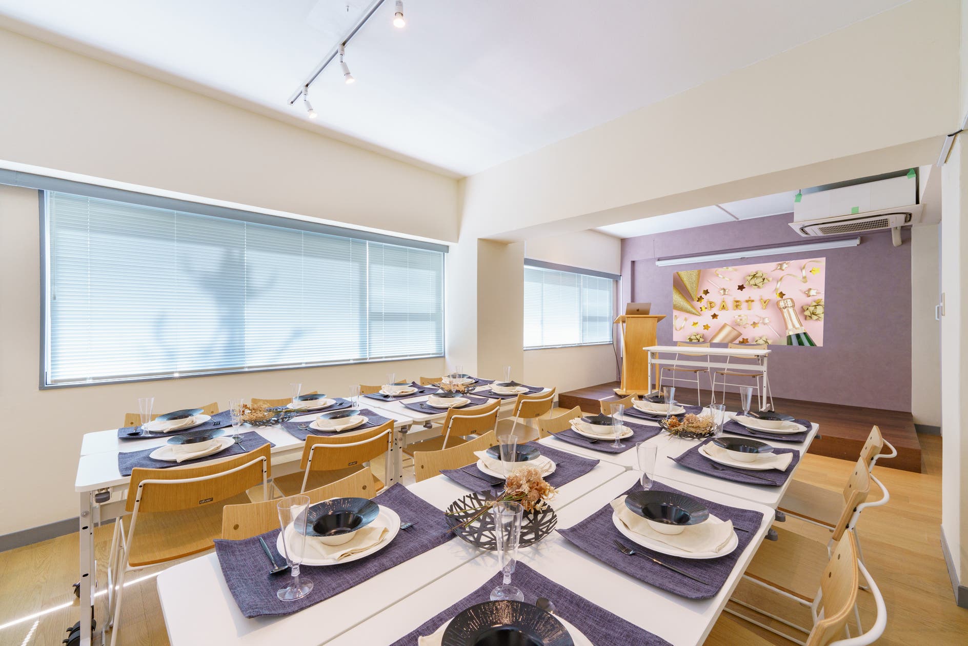 御茶ノ水駅7分✨席数76⭕️控室/飲食可/100㌅画面/ゴミ処理/会議/懇親会/歓送迎会/セミナーの写真27