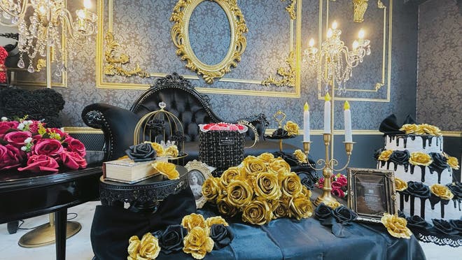 【移転のため2025年11月30日まで!!】天神・大名/💜黒×ゴシック×姫系撮影スタジオ💜/推し活/生誕祭/コスプレの写真5