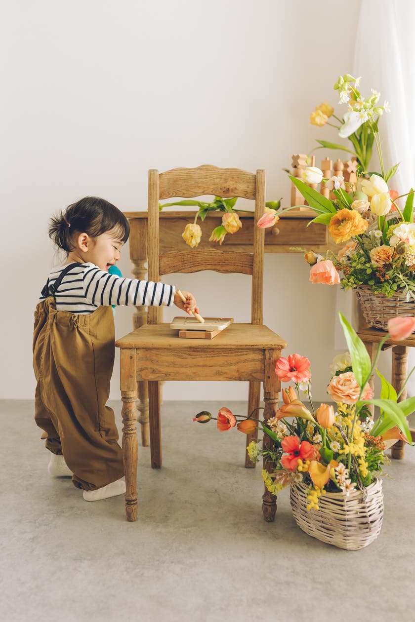 アンティークデスク・チェアのセットの画像1