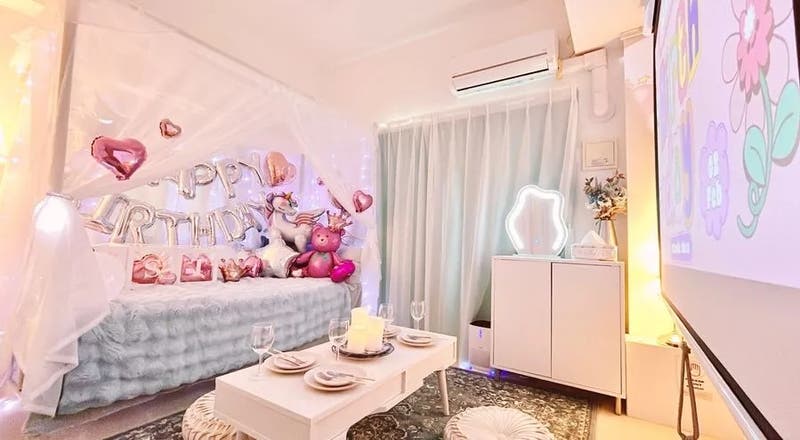 【💙24H営業💙】南海難波9分🚃✨特大84㌅スクリーン🫶ゴミ捨て無料🗑️デート💗シャワー🚿未成年🆗