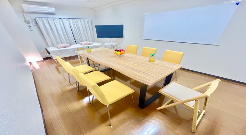 ＜オレンジ会議室🍊仙台駅前＞⭐️ちょうどいい広さ、料金⭐️ナチュラルで落ち着くお部屋⭐️全設備無料⭐️前日ｷｬﾝｾﾙOK