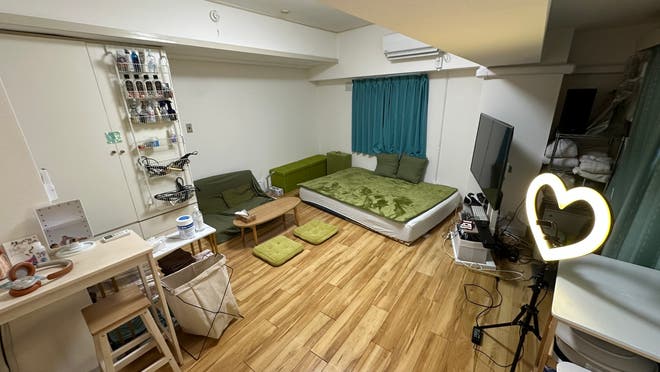 【新宿6分/東中野駅徒歩3分/広々オシャレ】引きこもりデート♪お料理道具☆バスルームとWベッドふわとろマットレス&大型TVの写真2