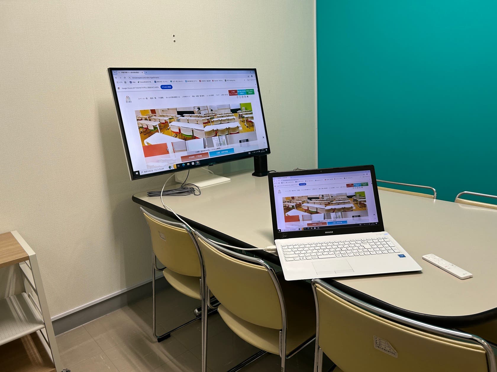 【旭橋駅徒歩5分】定員６＋α名！プロジェクター含む備品・高速Wi-Fi無料！東町101会議室の写真9