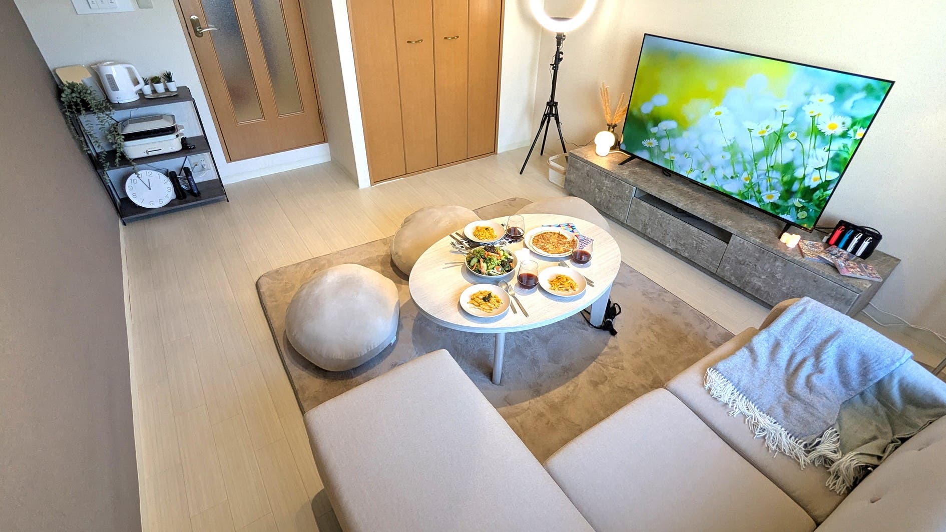 🎀四条烏丸すぐ🎀ぬくぬくコタツ🍲ふわふわソファで女子会⭐️おうちデート💛あなたの特別なプライベート空間🏠の写真12