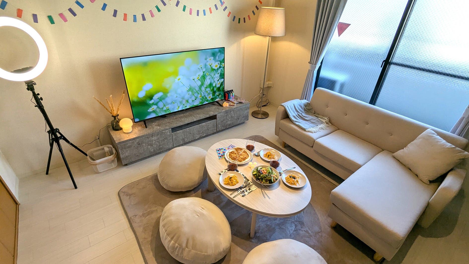 🎀四条烏丸すぐ🎀ぬくぬくコタツ🍲ふわふわソファで女子会⭐️おうちデート💛あなたの特別なプライベート空間🏠の写真30