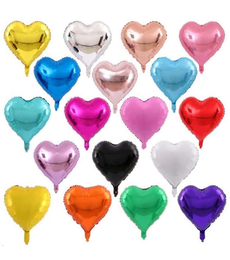 購入品｜💖ハート型風船ミニ５個セットの画像1