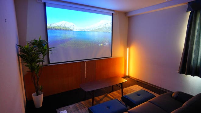 <豊橋駅前プライベートスペース923>スマートプロジェクター付きのシネマスペース🎥100インチスクリーン/Wi-Fiあり📶の写真15