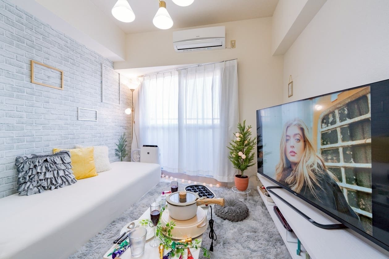 【冬限定】クリスマス装飾🎄VOD見放題🎬 大人くつろぎのプライベートシアター✨ 最大4名｜55型大型TV📺の写真10