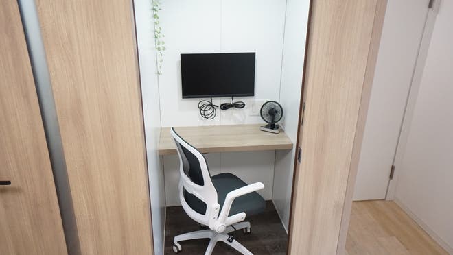 <日暮里MH WORK BOX No.1>日暮里駅徒歩3分✨完全個室🚪光回線Wi-Fi📶モニター🖥️電源🔌テレワーク/面接/自習の写真5