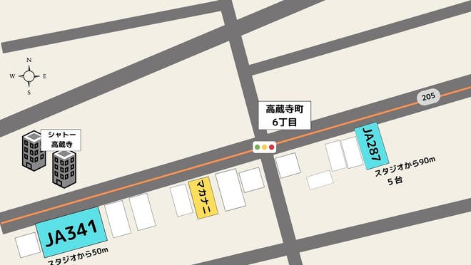 定員15名 床は清潔感のある白いクッションフロアです。 ※ 土足・ヒールでの入室は厳禁。 裏底が白のシューズをご着用ください。の写真4