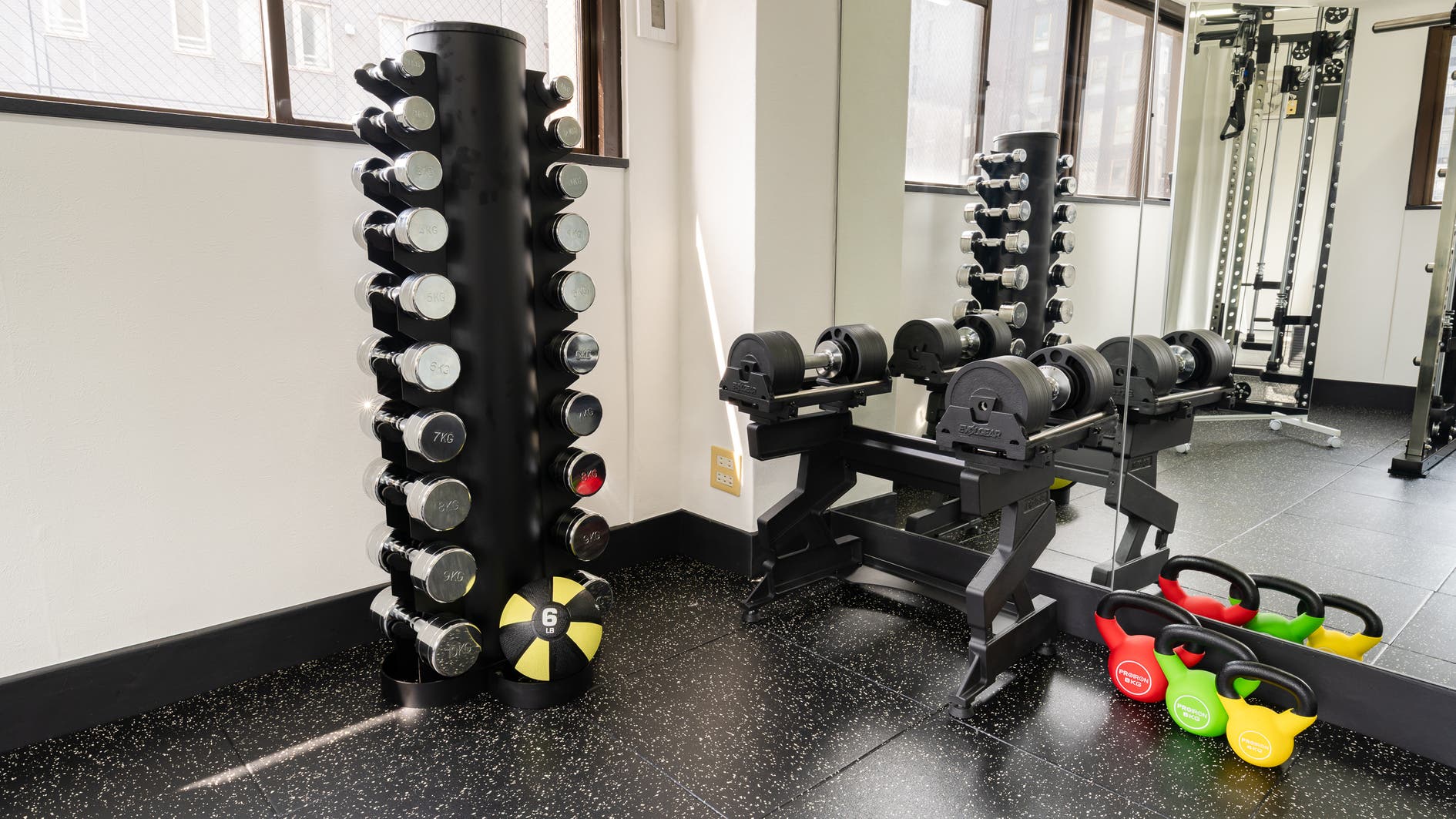 【新富町駅30秒/築地駅4分】1日1回スタッフ完全清掃のハイクオリティレンタルジムの写真8