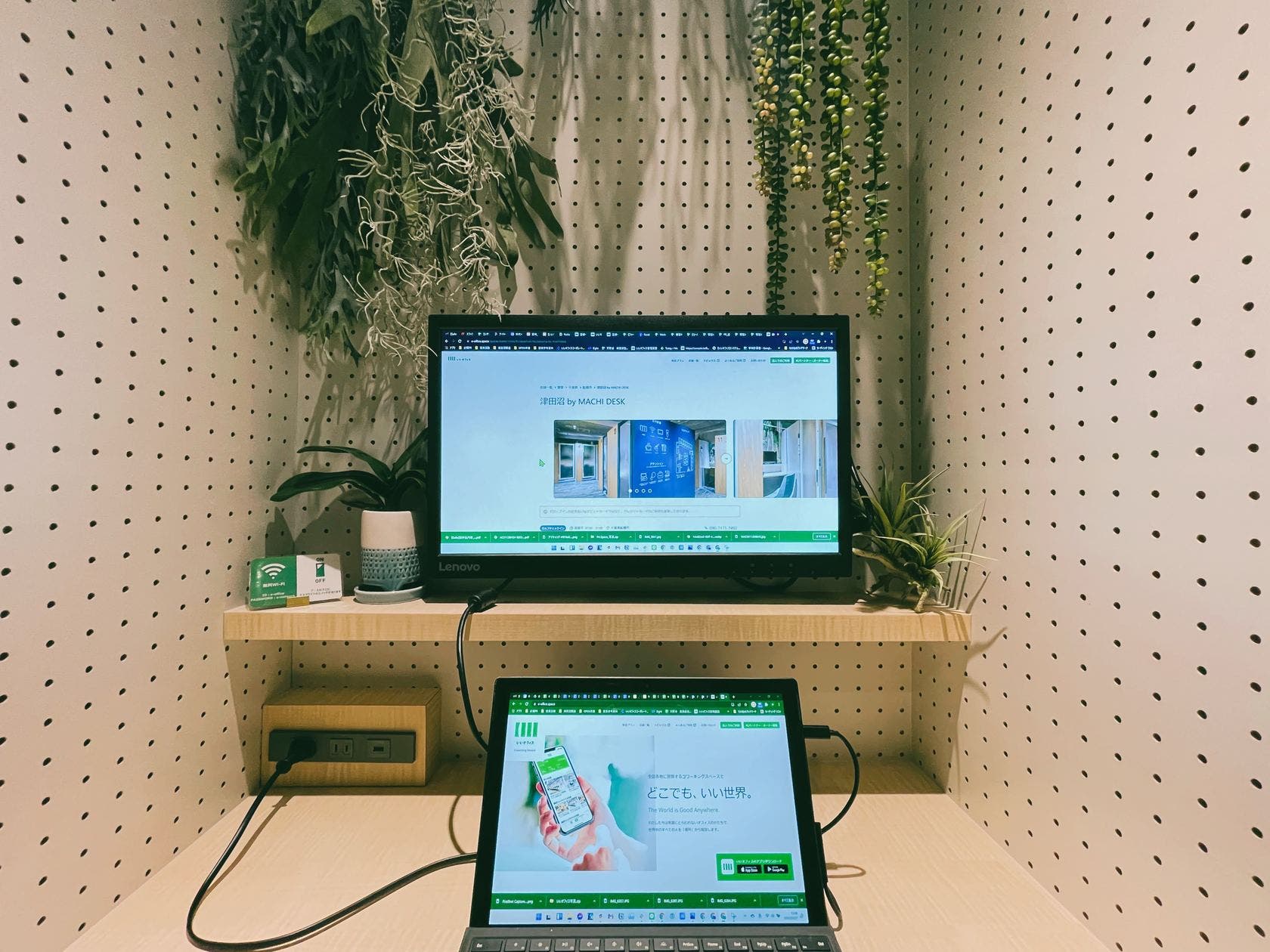 【津田沼駅から徒歩１分のコワーキングスペース／自習室】半個室（ブースNo６）の写真2