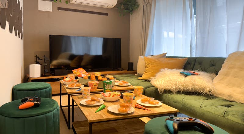 今だけ🌻直前割実施中🉐駅近パーティールーム✨大人気ゲーム機🎮大型TV😴女子会🌹デート[71]