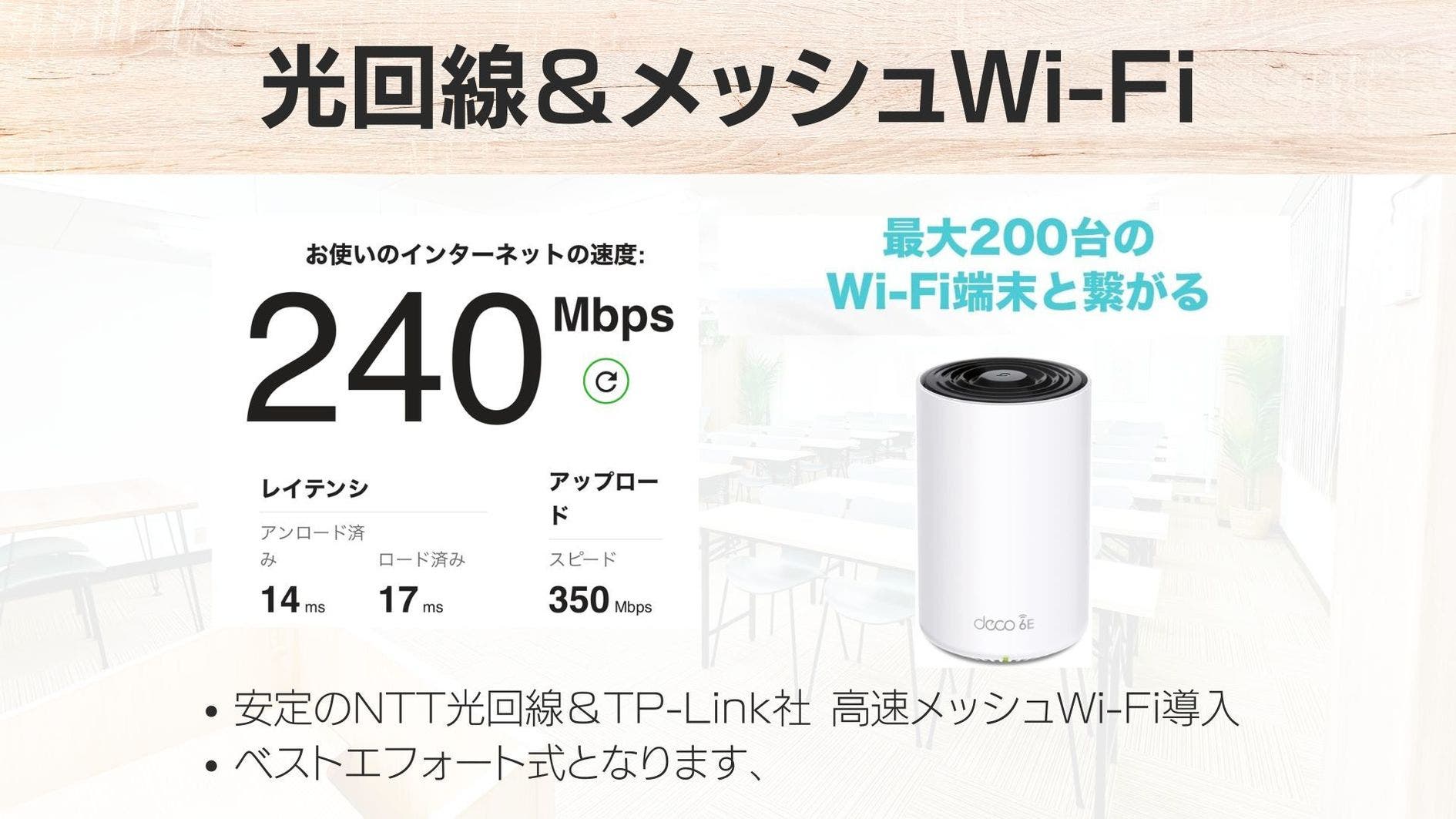 NTT光回線&TPーLink社 高速メッシュWi-Fiの画像1