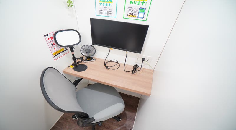 ＜ワークブース町田駅前No.3＞町田駅徒歩2分✨完全個室🚪Wi-Fi📶モニター🖥️電源🔌テレワーク/面接/自習/作業