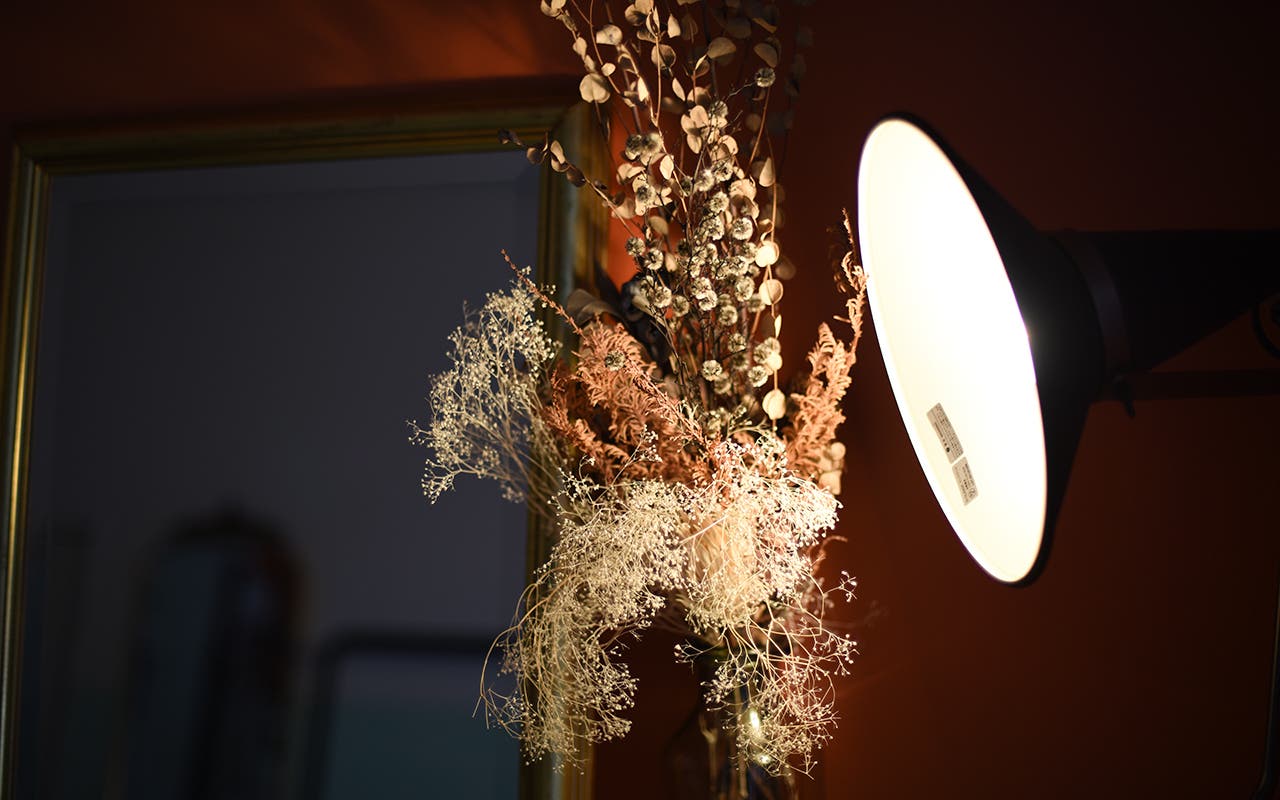 ヴィンテージビルの白壁＆白床＆色壁のレトロポップなスタジオの写真28