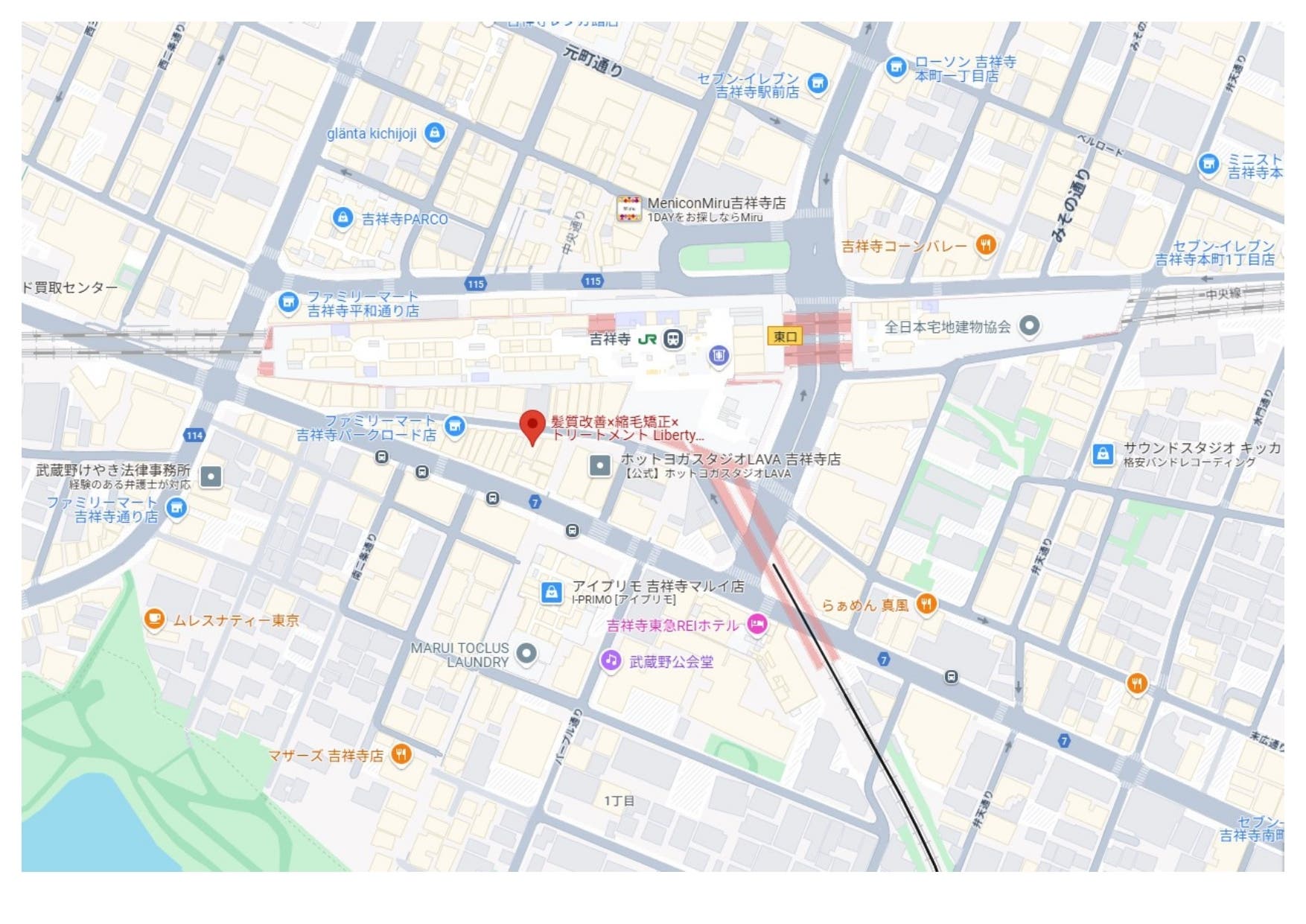 吉祥寺駅から30秒!! 落ち着いた雰囲気のサロンの写真5