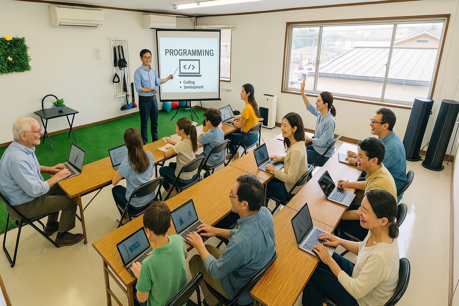 🌱芝生に寝転がれるレンタルジム🌱塩尻、松本のパーソナルトレーニングジム💪【貸し会議室】【ヨガ】【フィットネス】に｜カリマ塩尻の写真2