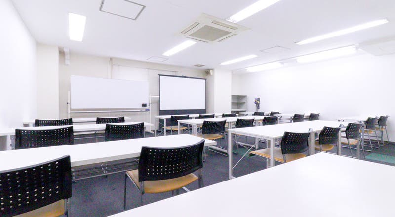 【心斎橋駅7番出口徒歩72秒！23名利用可！】プロジェクター・ホワイトボード・WiFi無料！ふれあい貸し会議室 心斎橋E