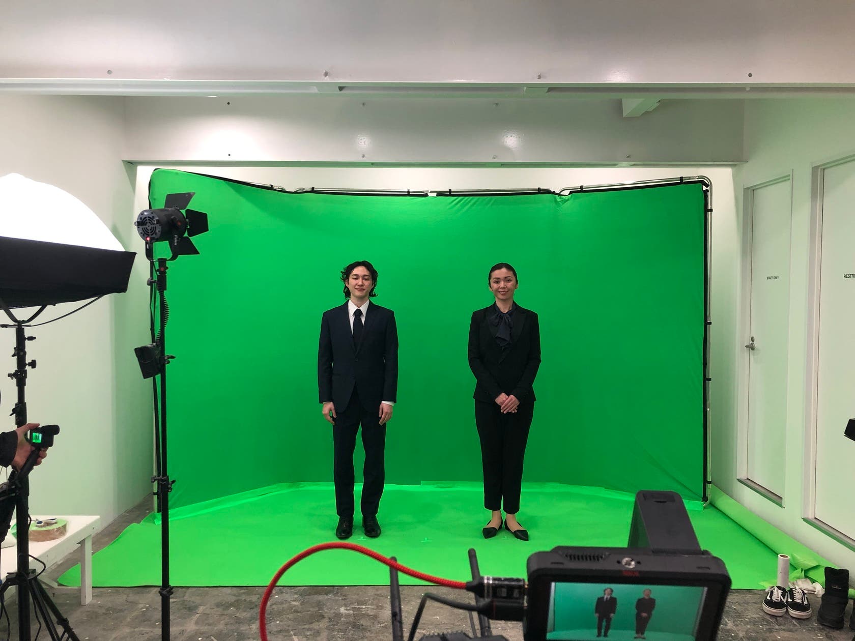 クロマキーグリーン背景 & クロマキーカーペット一式　レンタルの画像3