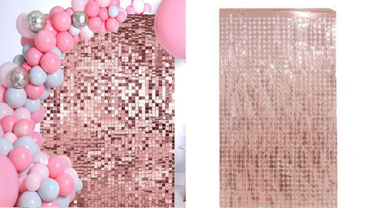 購入品｜デコレーション用カーテン｜ピンクの画像1