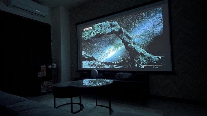 100インチスクリーン+4Kプロジェクターで大迫力の映画🎞ゲーム🎮推し活🤍贅沢な遊び時間を、大人だけの隠れ家で🖤の写真4