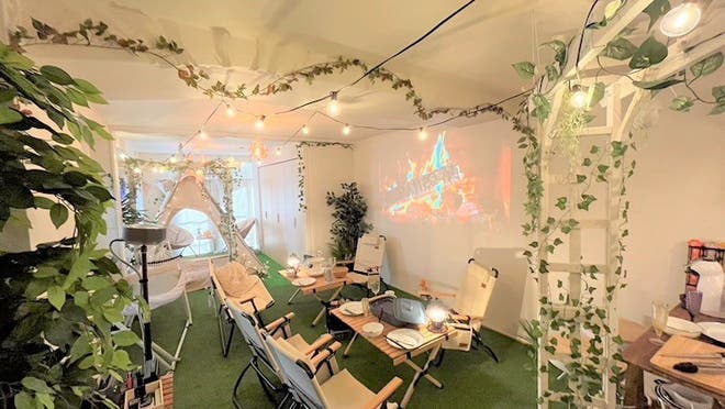 気温☀️や天気☔️を気にせずBBQ🏕100㌅プロジェクター✨たこパ/歓送迎会/忘年会【スーパー1分】の写真2