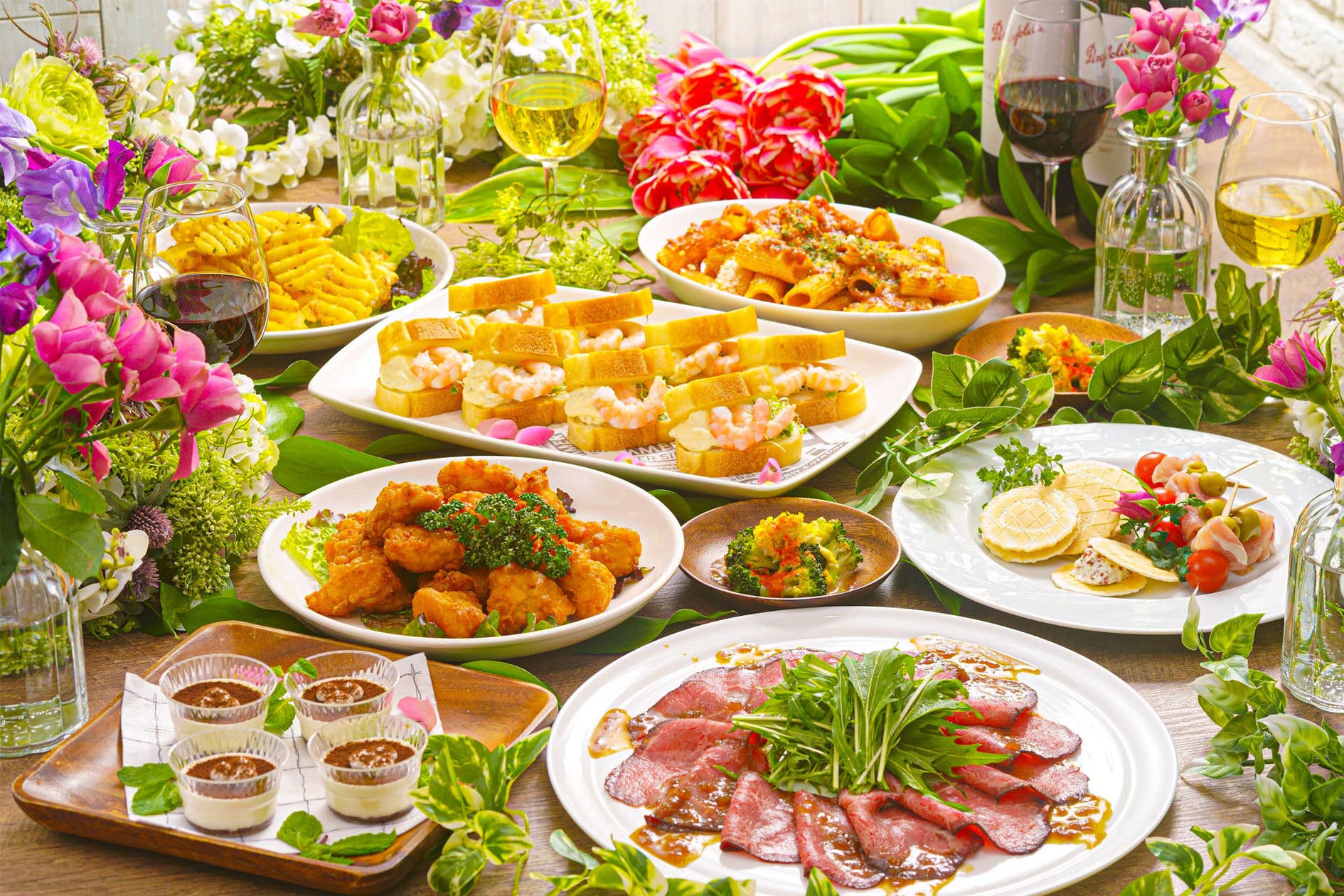 【スタンダードプラン9品】2時間飲み放題付の画像1