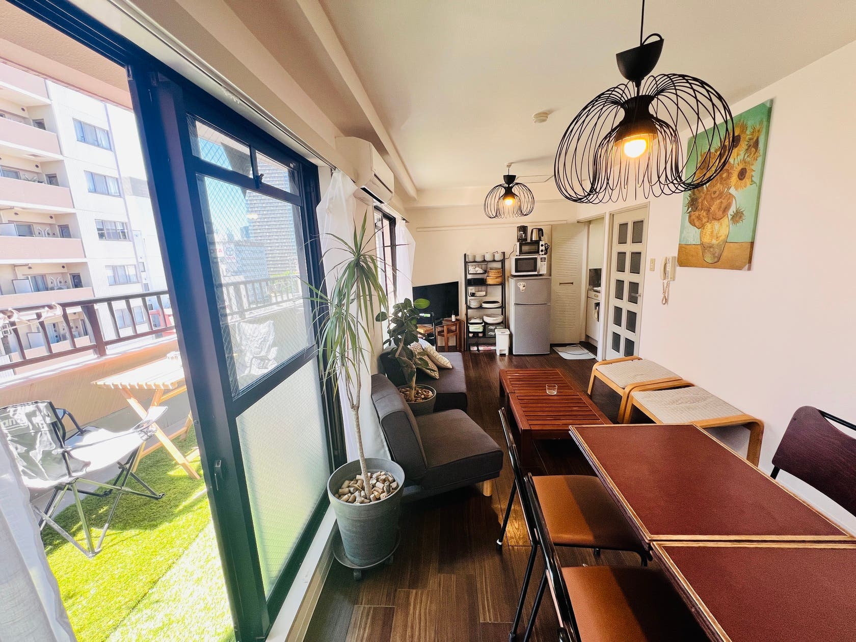 堀江のマンション最上階を独占✨隣に部屋なし🎵ゴミ捨て無料🎵駅徒歩１分👀心斎橋・四ツ橋駅近🎵広々芝生々テラス🌱⭐️の写真7