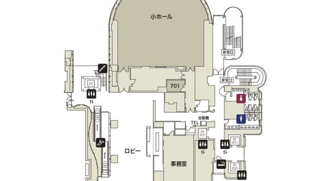 ブリーゼプラザ 701号室 最大6名収容【JR大阪駅に直結!小ホール利用者限定の控室】の写真4