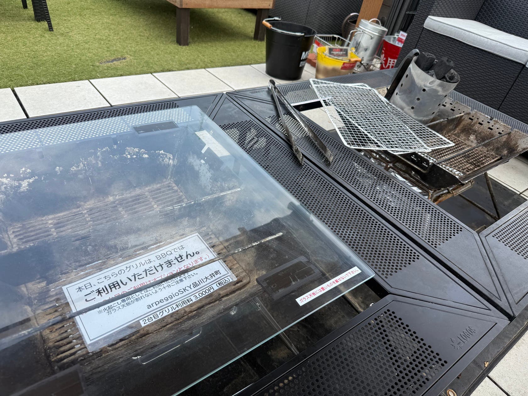 🔥🔥【炭火BBQグリル２台】同時利用（炭、焼き網、食器・調理器具の貸出し、ゴミ捨て込み）の画像1
