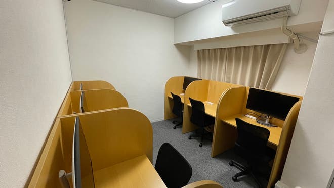 【伏見・大須観音徒歩9分】地域最安/ブース席/Wi-Fi/電源/自習✏️/デスクワーク💻の写真1