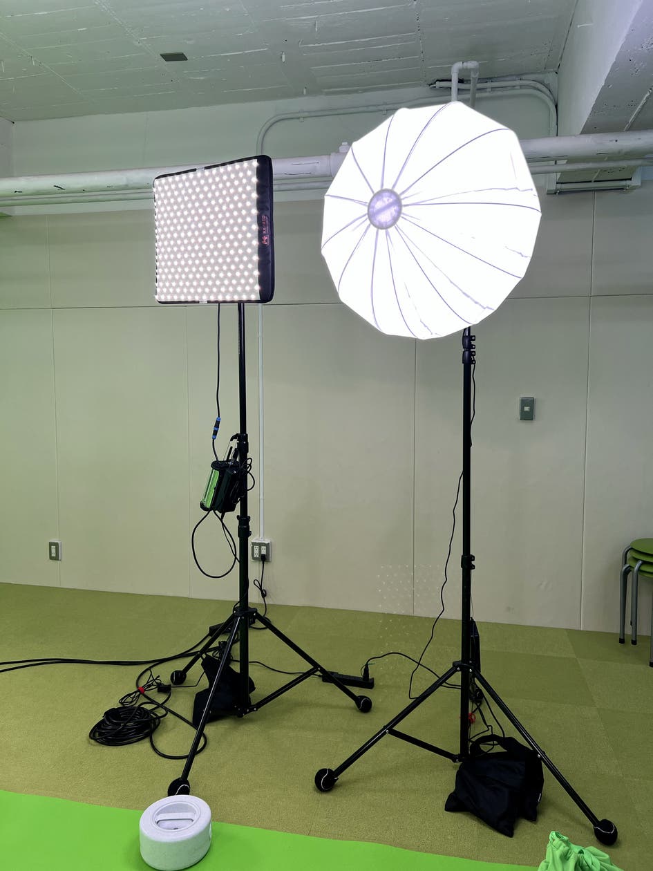 【大阪/南森町】プロ機材照明付き・本格グリーンバックスタジオ！ MV・PV・VFX・CM撮影！（Wi-Fi完備）※音声収録可能の写真4