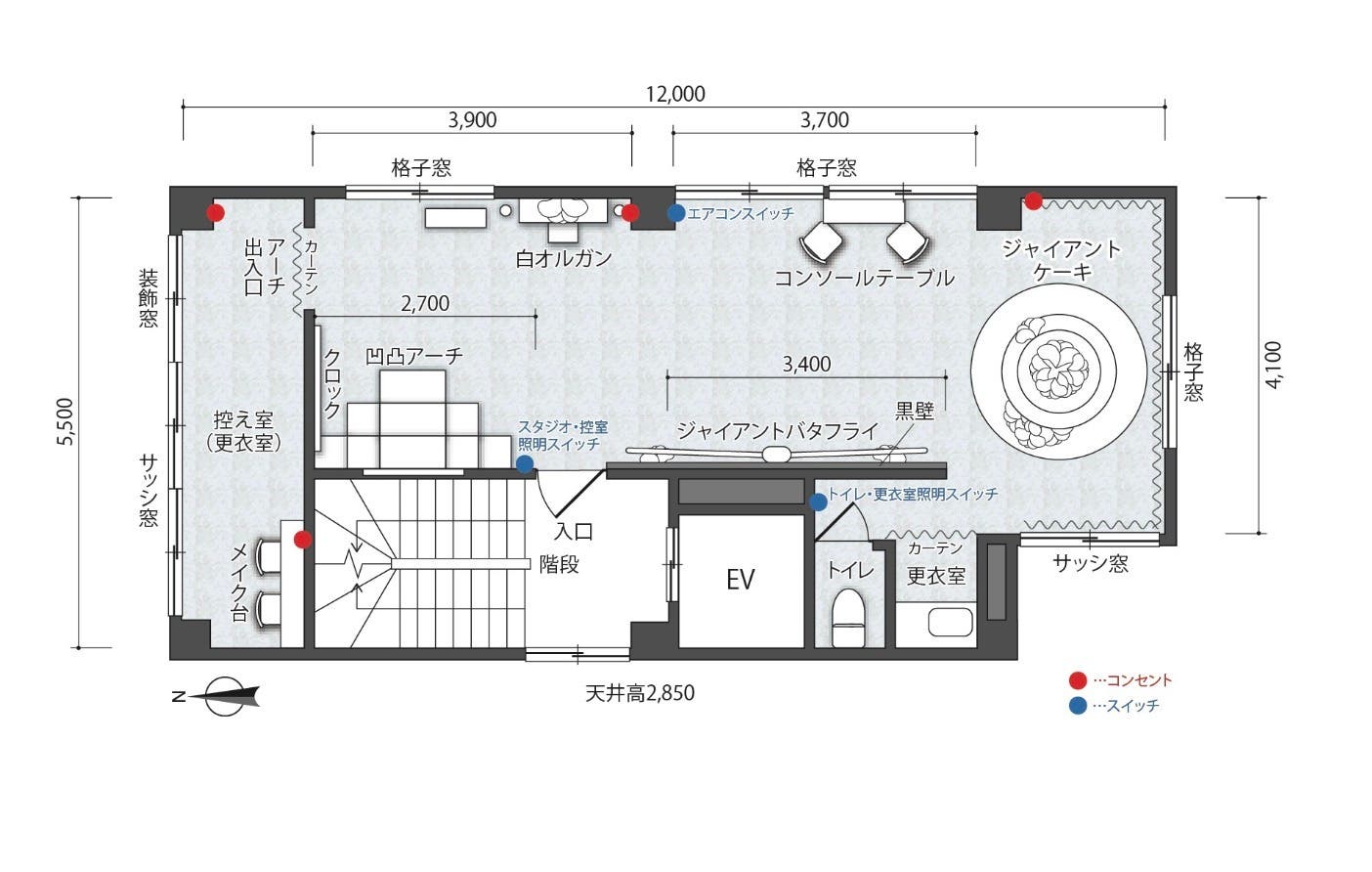 【花と蝶と妖精たちの物語】白基調｜４面採光｜特大ケーキ｜巨大蝶｜チャペル｜階段｜時計台｜ドレス着放題！｜撮影機材無料!の写真29