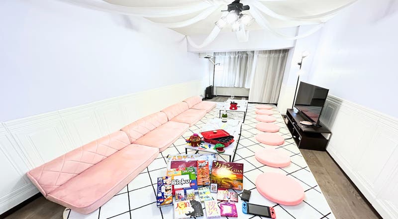 ゴミ引取無料🗑️🉐駅1分✨エレベーター⭕️大画面TV📺大人気ゲーム🎮プロジェクター🎥ボードゲーム🎲飲み会🥂デート