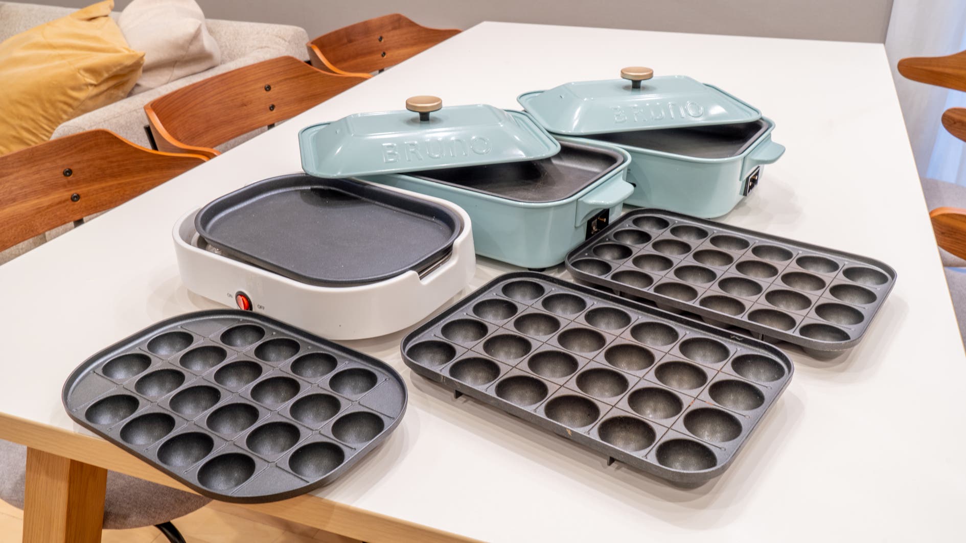 【Party調理器具🌟】たこ焼きプレート付きホットプレート（BRUNO）の画像1