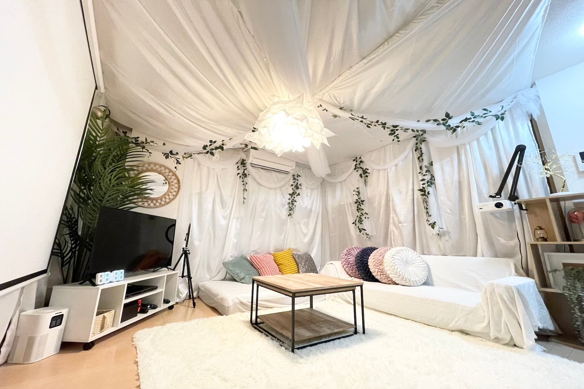 フロアにこのスペースだけ🔥駅1分✨幻想空間🍀🌌大人気ゲーム🎮プロジェクター🎥マットレス🛌飲み会🥂デート💕24Hの写真1